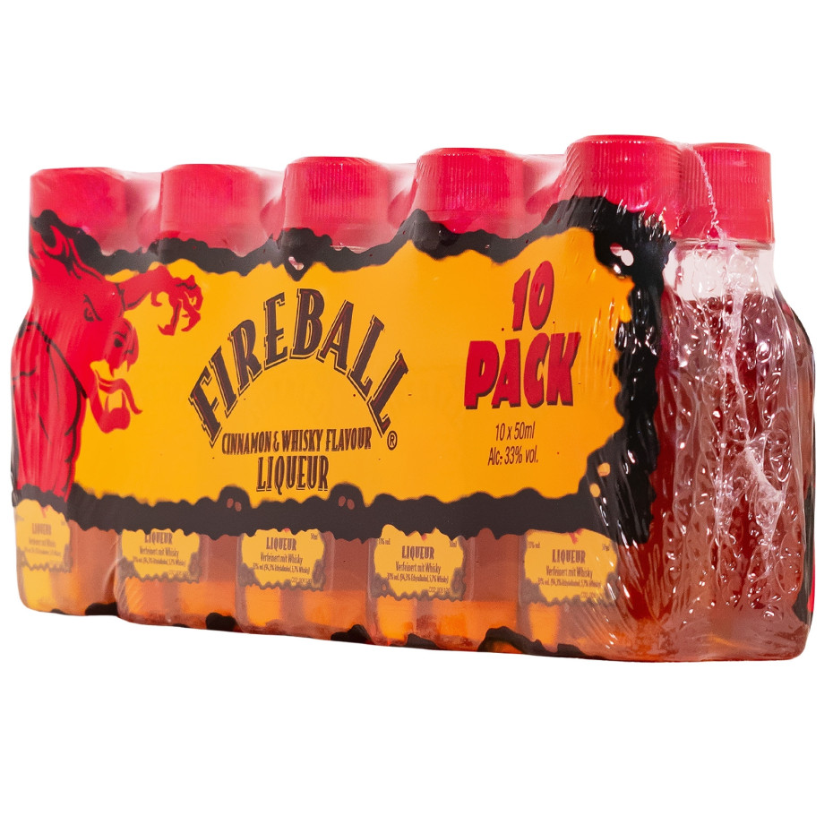 Paket [10 x 0,05L] Fireball kaufen - 0,5L 33%
