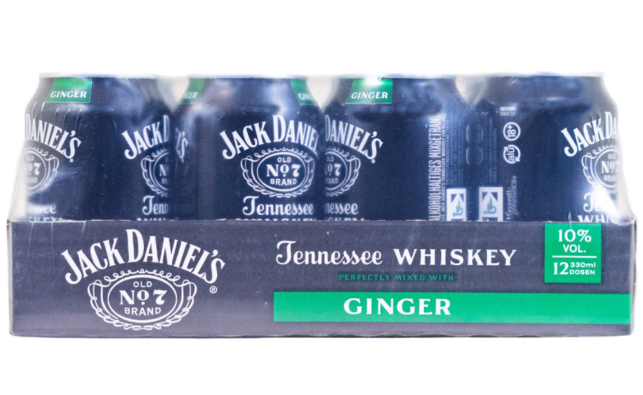 Paket [12 x 0,33L] Jack Daniel's Tennessee Whiskey & Ginger Dose - 3 ...